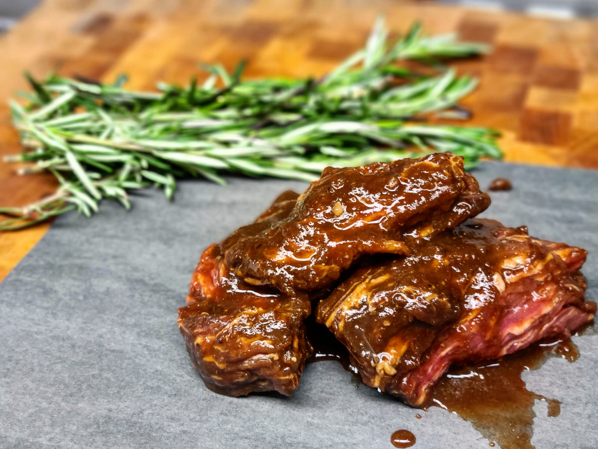 Maple Bourbon Marinated USDA Prime Steak Tips | Alpine Butcher